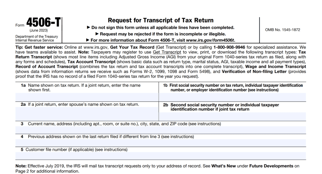How to Get Your Tax Transcripts: A Step-by-Step Guide to Form 4506-T ...