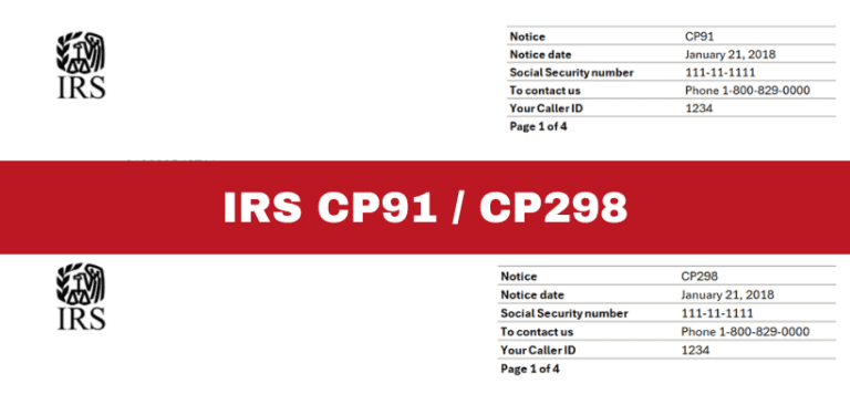 IRS CP91 or CP298 Notice: Final Notice Before Levy on Social Security ...